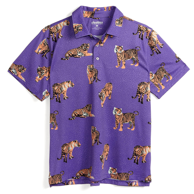 Chubbies The Prince of the Jungle Performance Polo Shirt in Bright ...