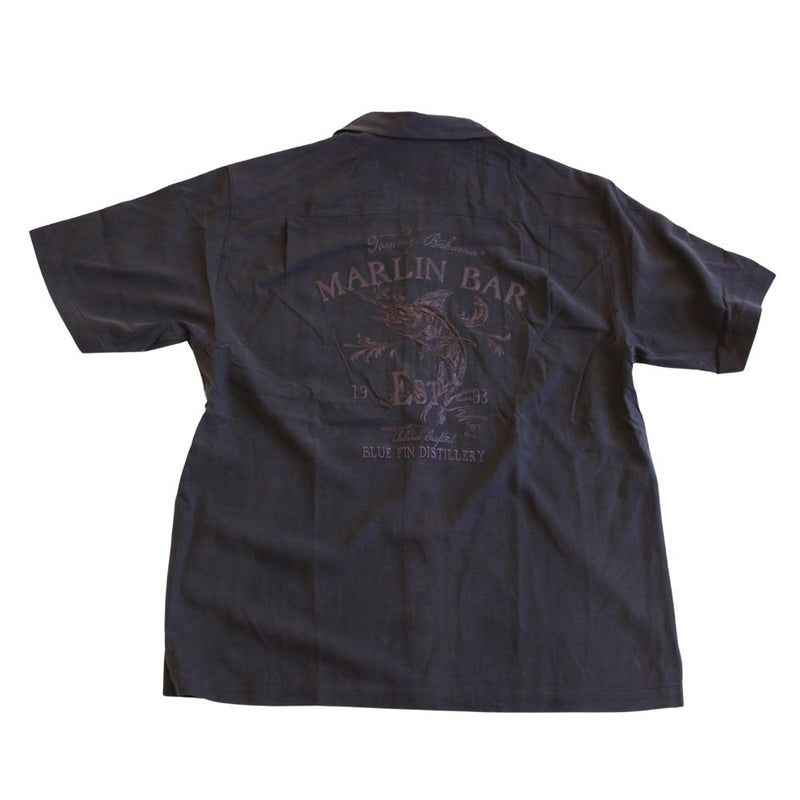 TBLV Tommy Bahama Mens Original Sample Blue Fin Distillery Camp Shirt ...