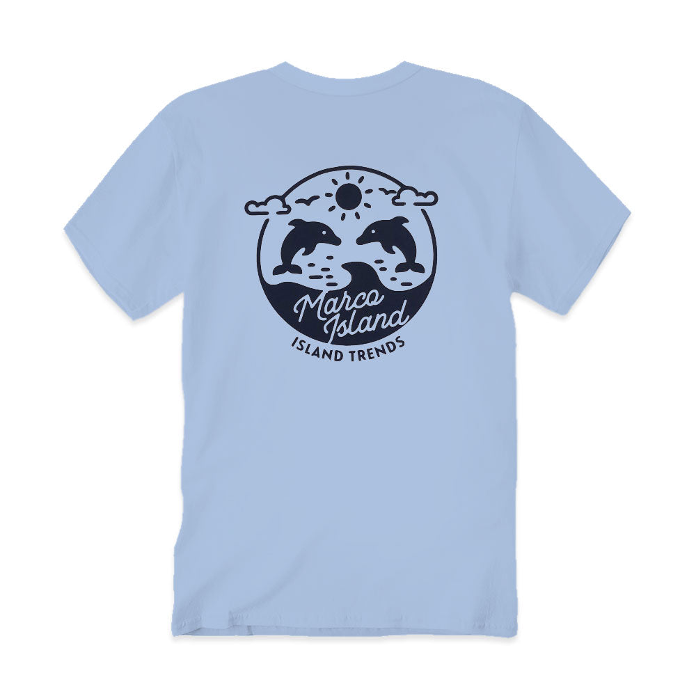 Island Trends Kids Dolphin T-Shirt in Carolina Blue